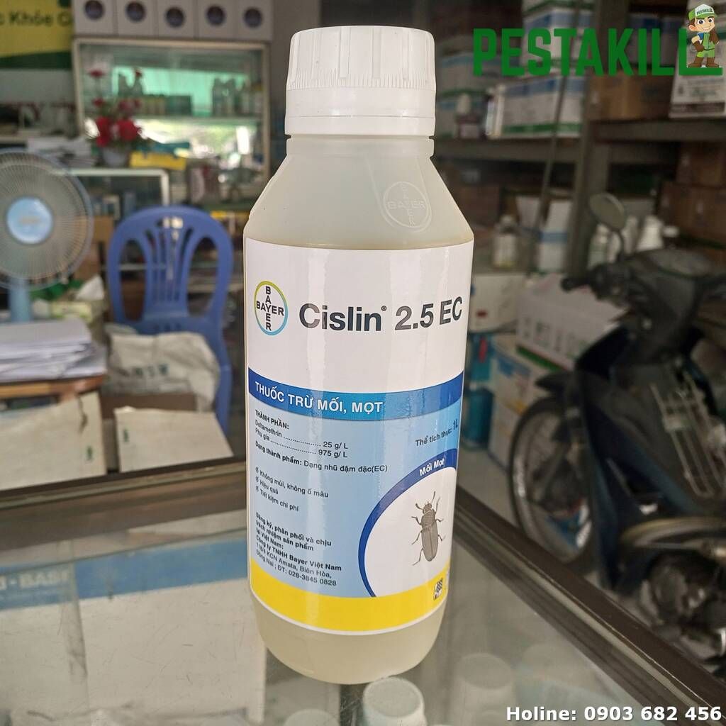 Cislin 2.5 EC - Thuốc phòng trừ mối mọt gỗ tre nứa của Bayer